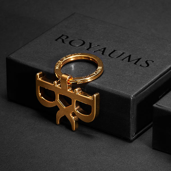 ROYAUMS Opal Keychain Gold